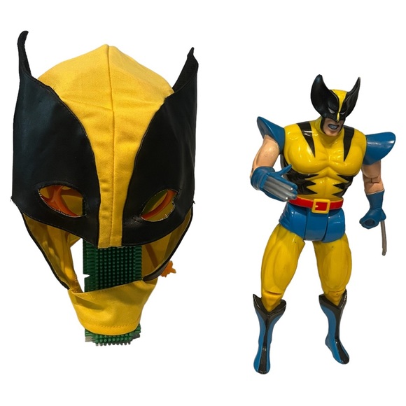 Costumes | Vintage Childyouth Wolverine Mask And Wolverine Action ...